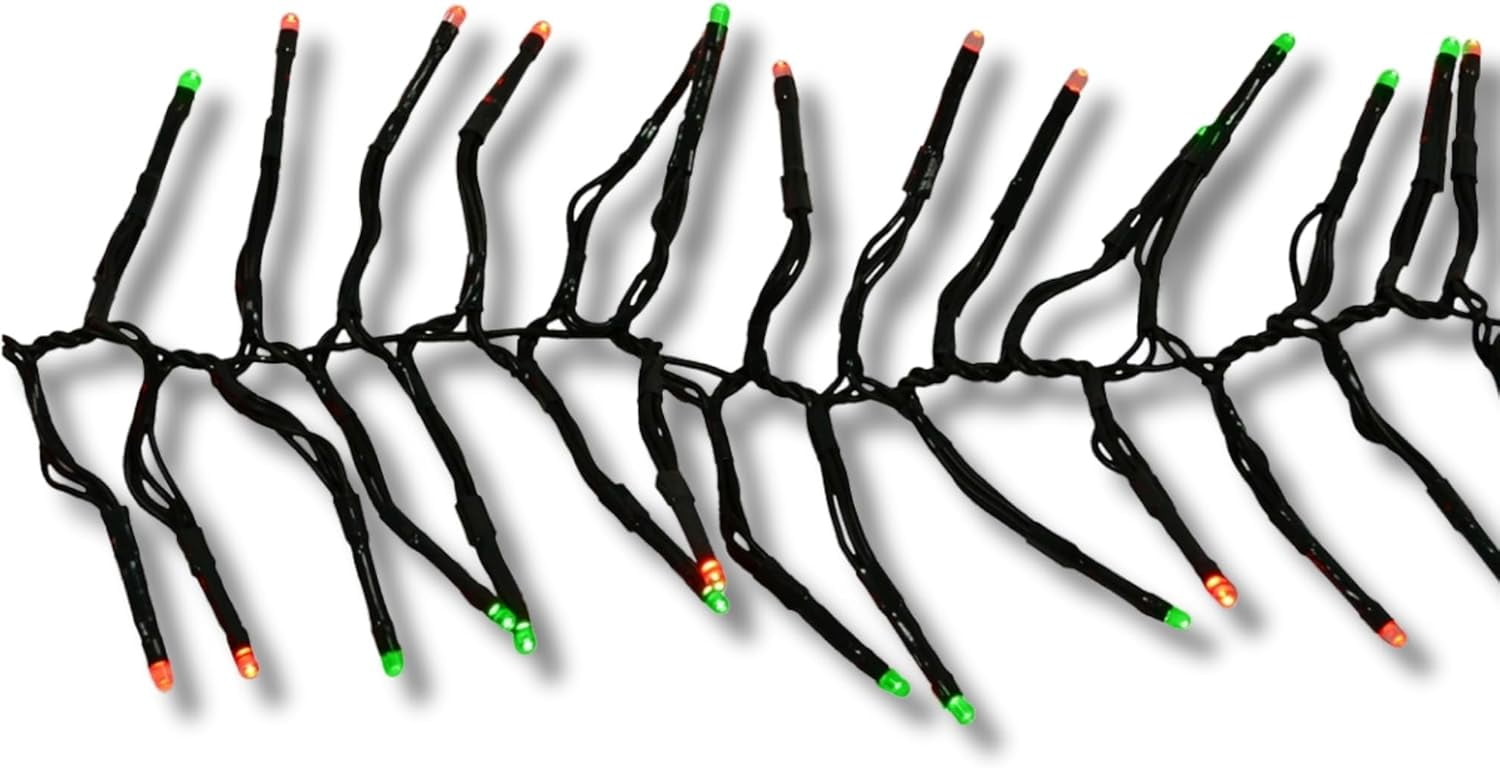 Indoor/Outdoor 12.3' 500L Twinkling Cluster Rice Lights Connectable ...