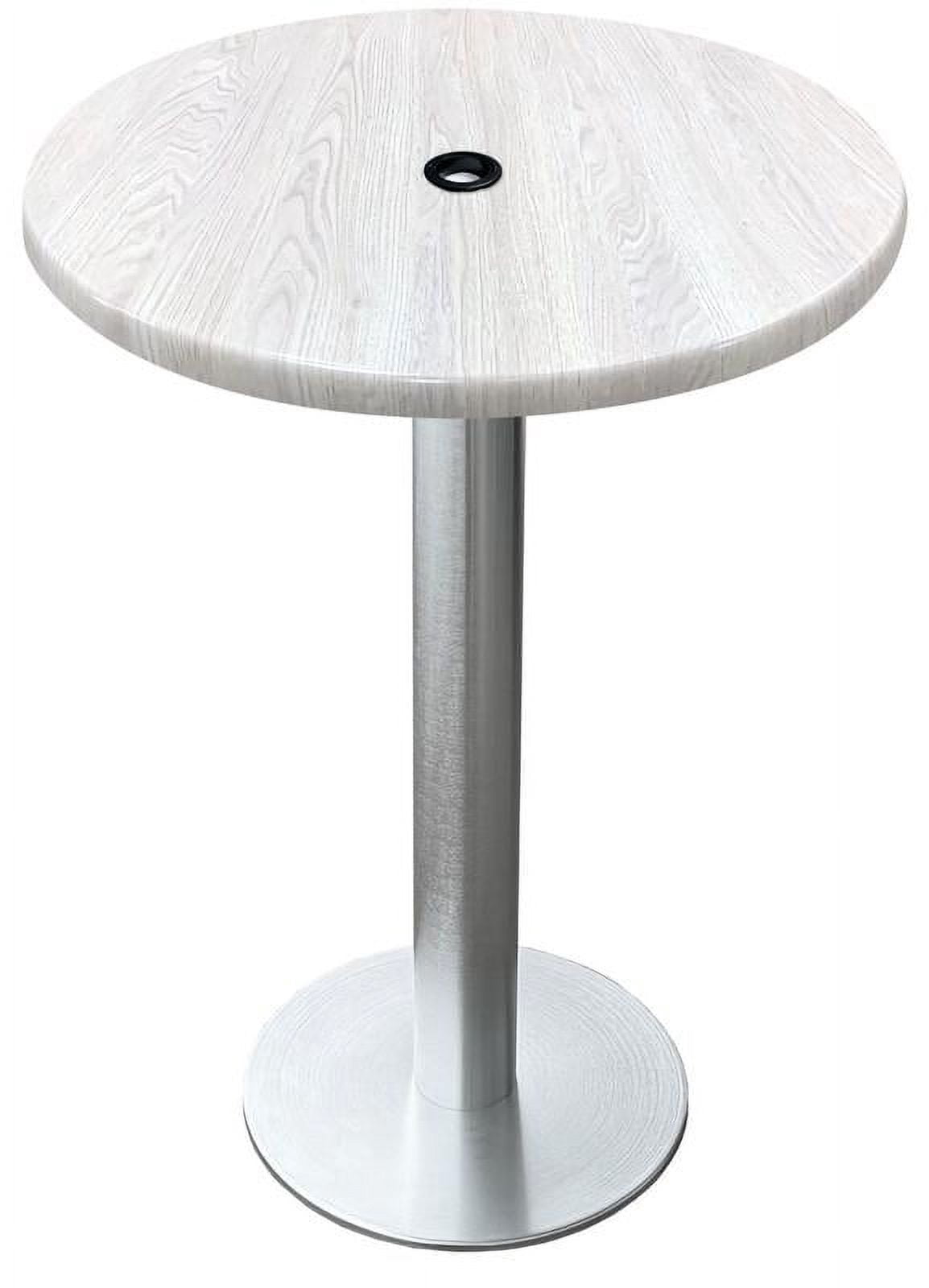 Indoor/Outdoor 42" Tall OD219 Brushed Aluminum Table Base with 18 ...