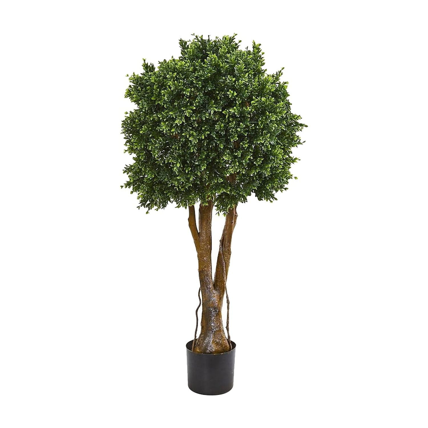 Indoor/Outdoor 46" Boxwood Artificial Topiary Tree UV Resistant in ...