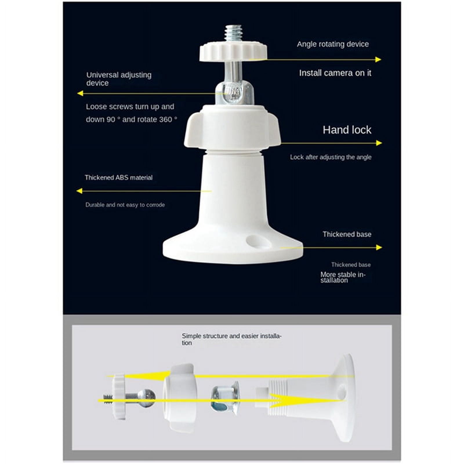 HOT! Indoor Outdoor Adjustable Mounting Wall/Ceiling Security Bracket ...