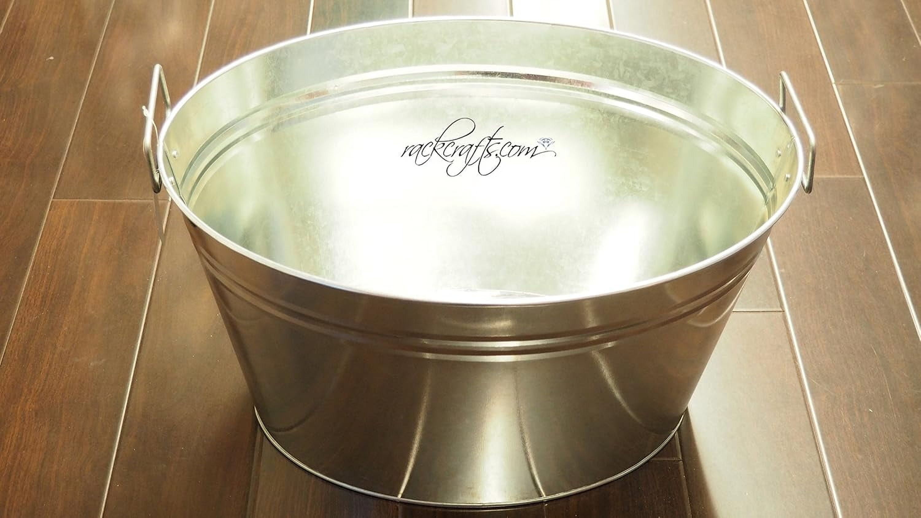 Indoor Outdoor Beer Soft Drink Chiller Metal Bucket Pail Ice Chest ...