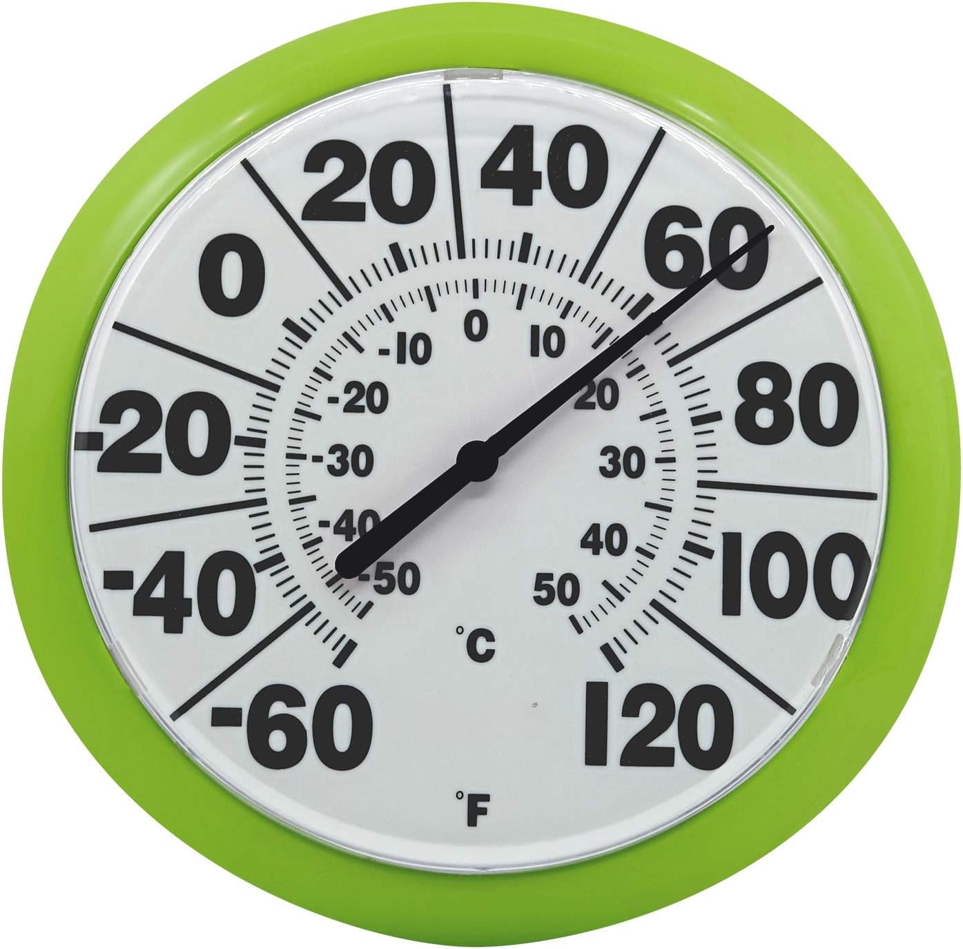 Indoor Outdoor Big and Bold Dial Thermometer, Wireless Thermometer with ...
