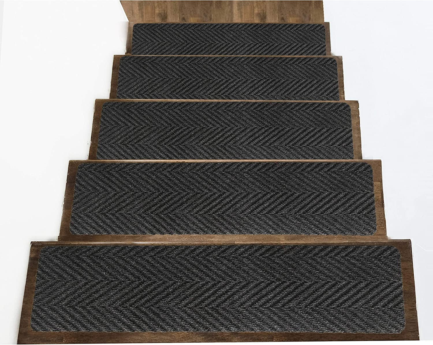 Indoor and Outdoor Carpet Stair Treads - 32" x 8" Non-Slip Stair Treads ...