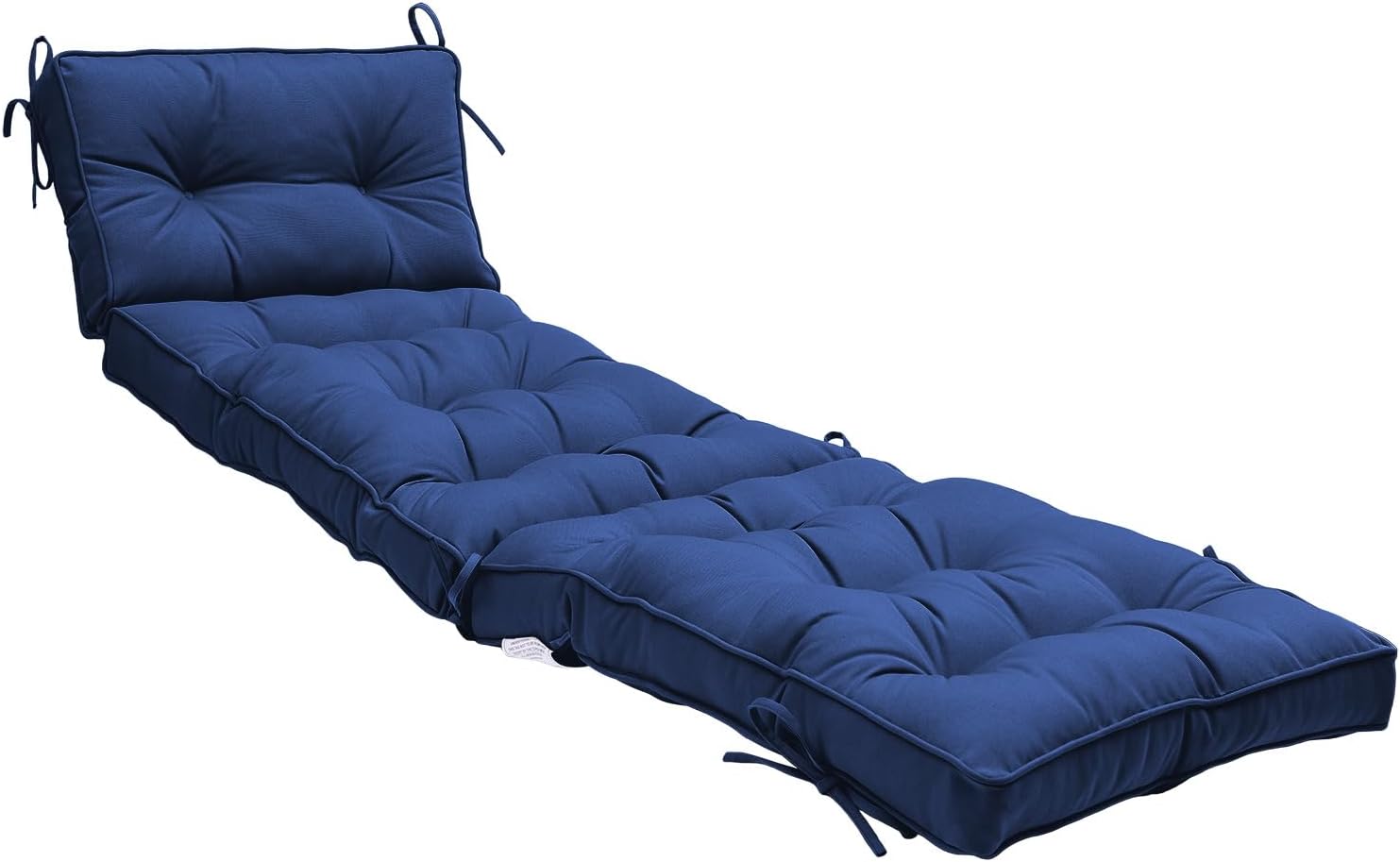 Indoor/Outdoor Chaise Lounge Cushion with Ties,Replacement Patio ...