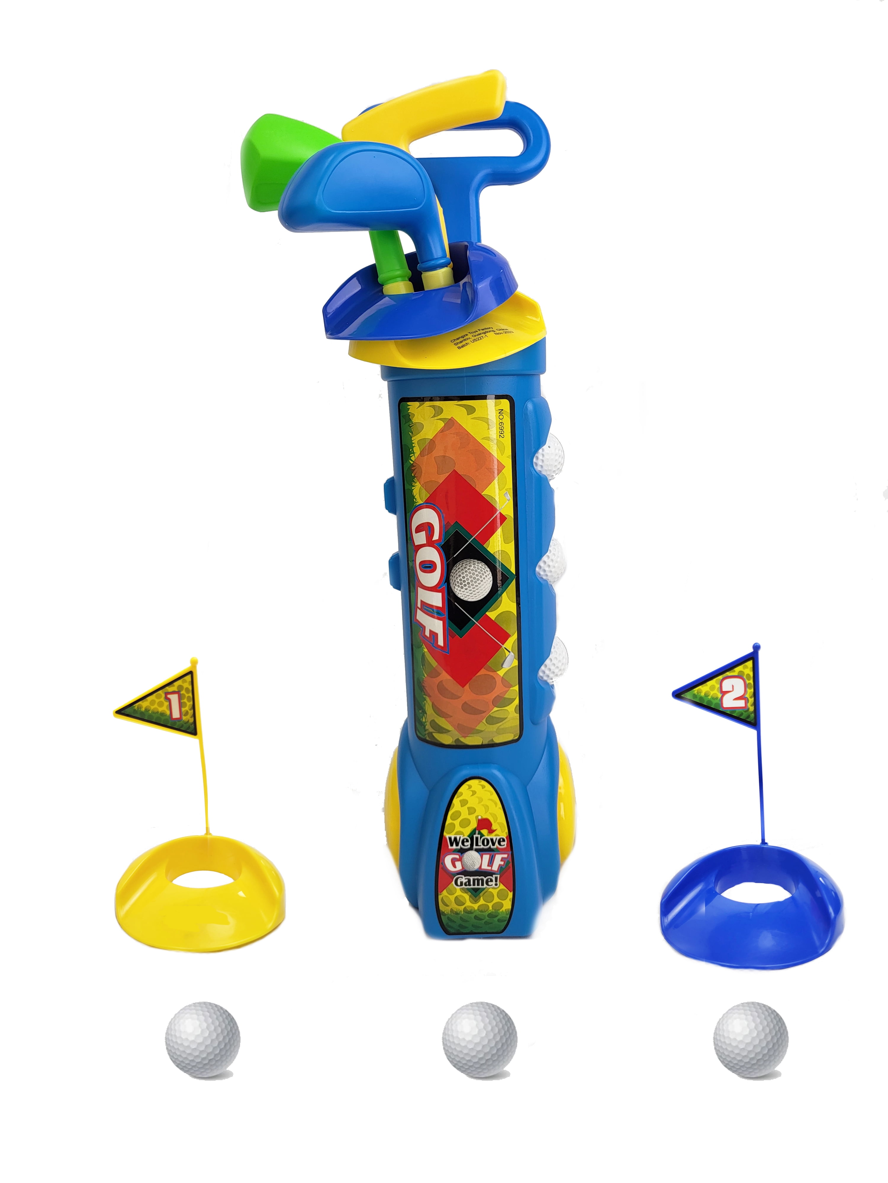 Indoor Outdoor Complete Kids Golf Set with Clubs, Balls, Flags, and ...