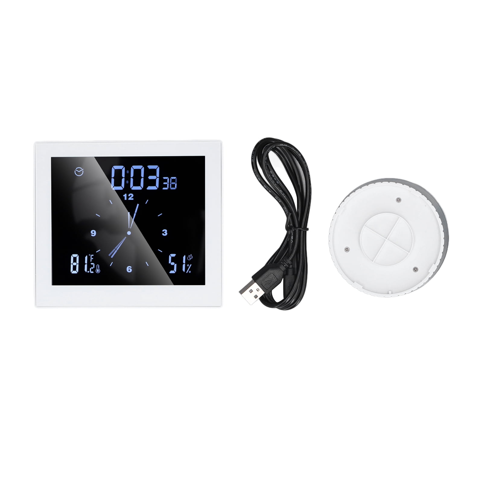 Indoor/Outdoor Digital Clock, Temperature, Humidity, Timer Alarm ...