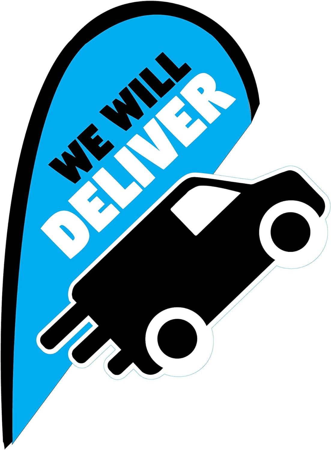 Indoor Outdoor Double Sided Window Flag for Business Sign Drive Thru ...