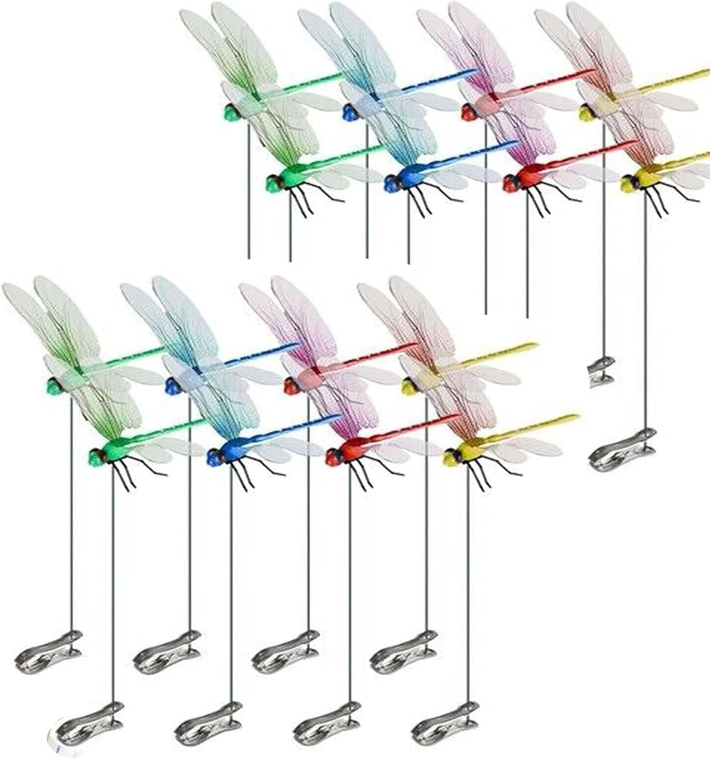 Indoor & Outdoor Fake Dragonfly Rod Clip,Dragonfly Clip Bug Repellent ...