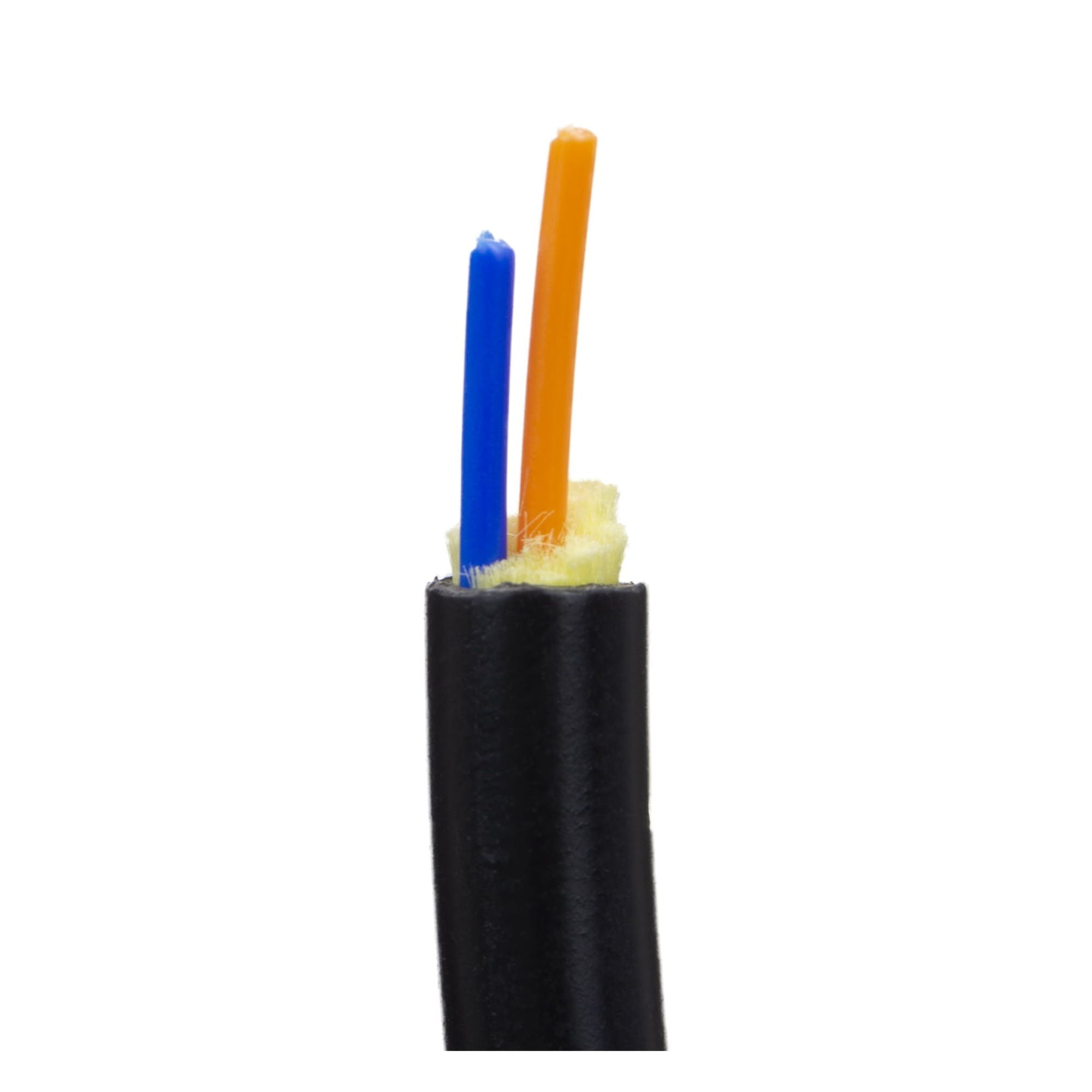 Indoor/Outdoor Fiber Optic Cable 10 Gbit 2 Fiber Multimode 50/125 OM3 ...