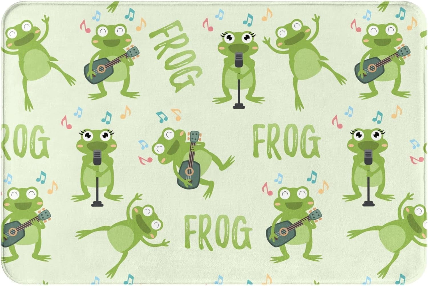 Indoor Outdoor Floor Mats Cute Cartoon Frogs Dirt Trapper Door Mat ...