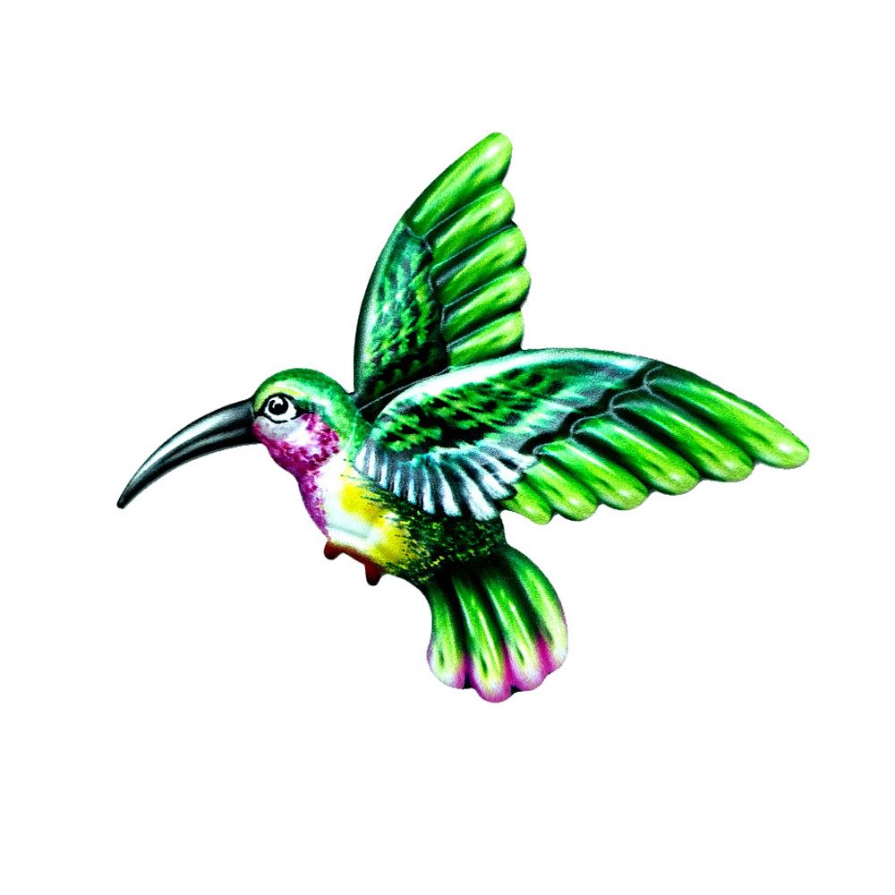 Indoor&Outdoor Garden Pendant Metal Iron Art Sculptures Hummingbird ...