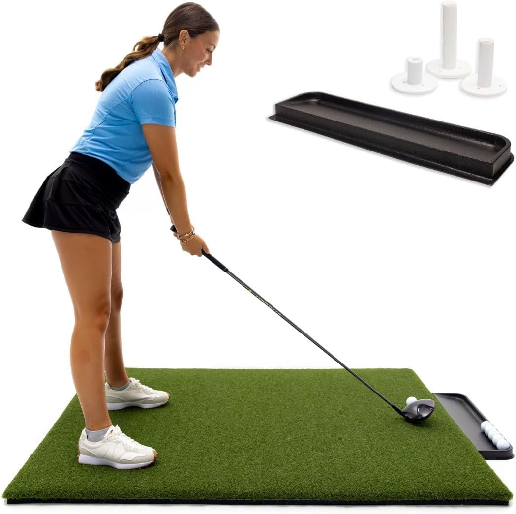 Indoor/Outdoor Golf Mat. Bonus Tray + 3 Tees - Walmart.com