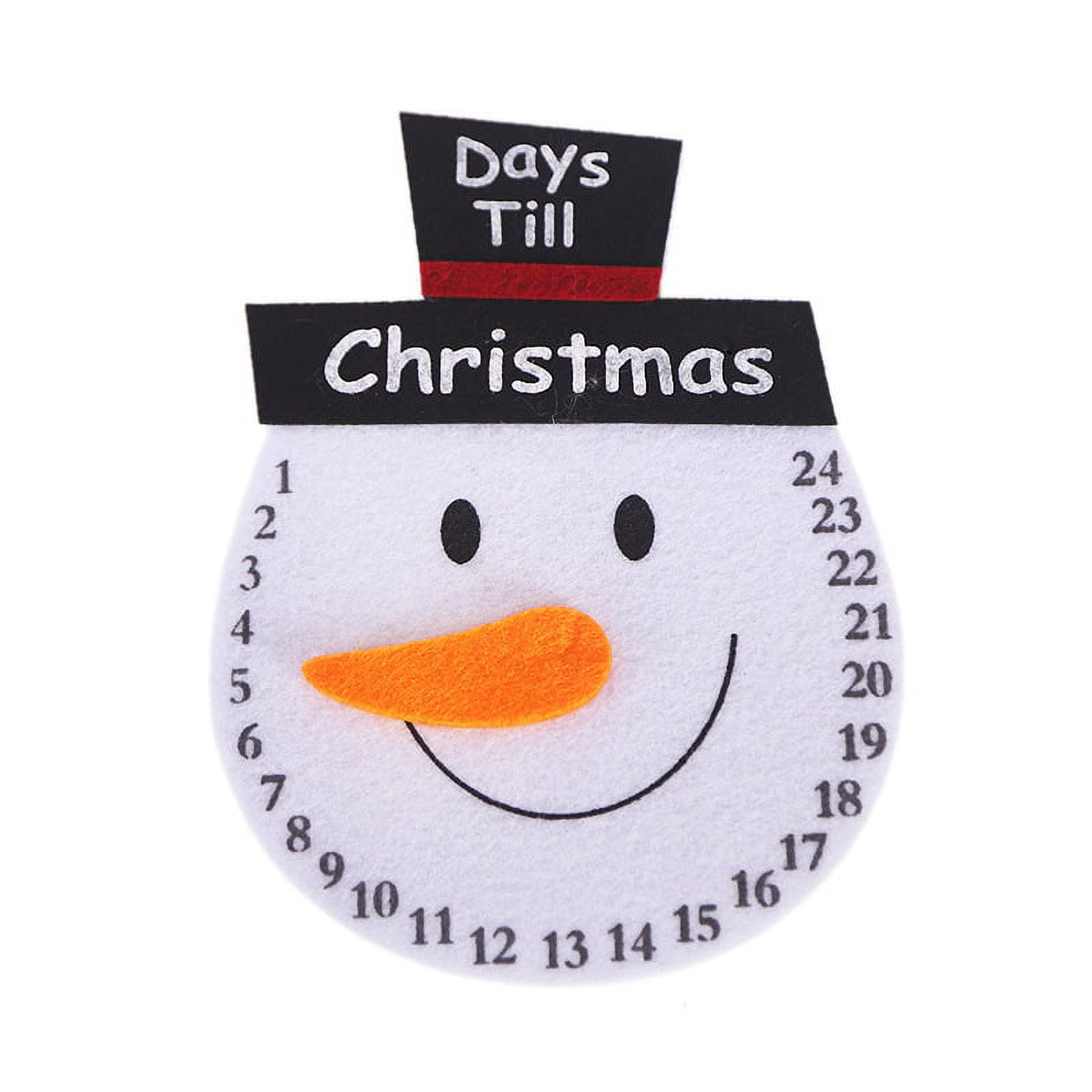 Indoor/Outdoor Hanging Snowman Advent Calendar for The Holidays, Wooden ...