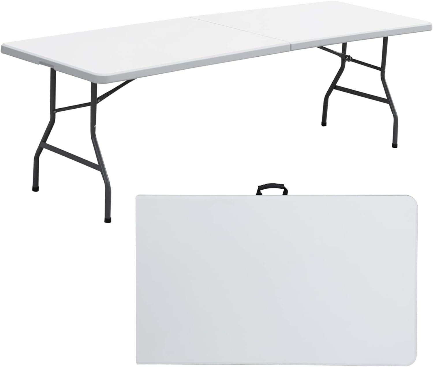 Indoor Outdoor Heavy Duty Plastic Folding Table Portable Picnic Table ...