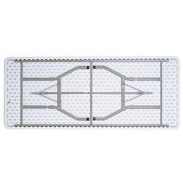 Magshion 10Pk 8Ft Foldable Table, Heavy-Duty Plastic, Indoor/Outdoor ...