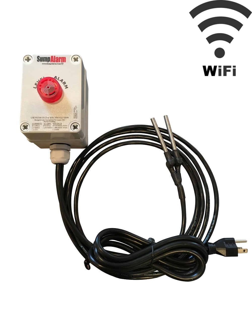 Indoor/Outdoor, High/Low Water Alarm, Includes 16 Foot Conductivity ...