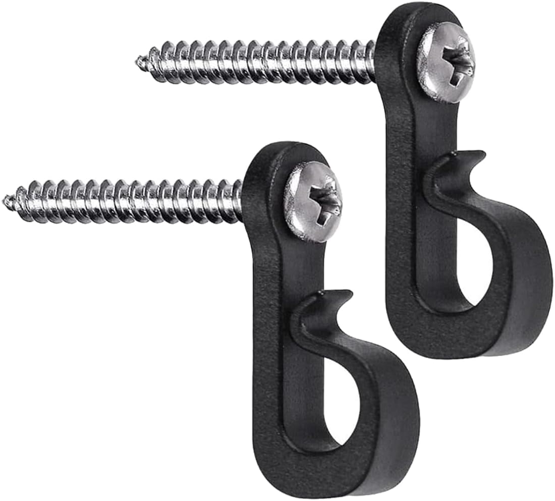 Indoor Outdoor Light Hanger Hooks, Screw Hooks Clips for Hanging String ...
