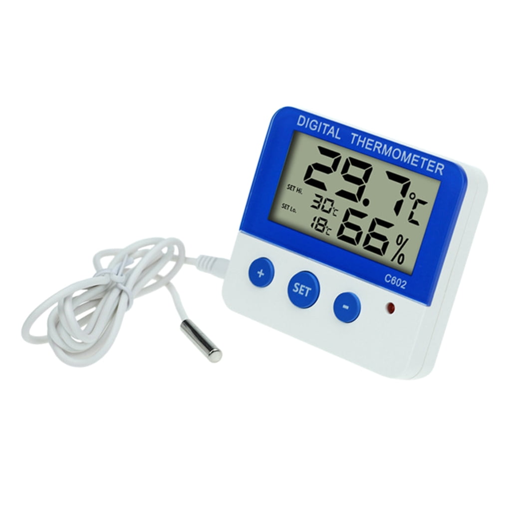 Indoor Outdoor Magnetic LCD Digital Room Thermometer Temperature Sensor ...
