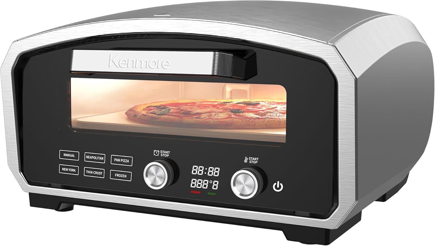 Indoor/Outdoor Pizza Oven - Countertop Pellet Electric Portable Oven ...