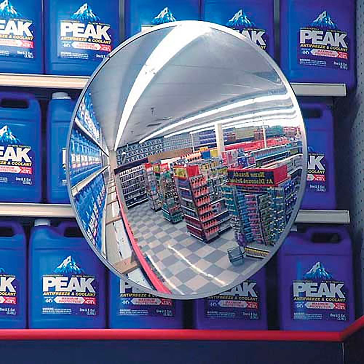 Indoor/Outdoor Polycarbonate Convex Circular Mirror, 26" Dia. - Walmart.com