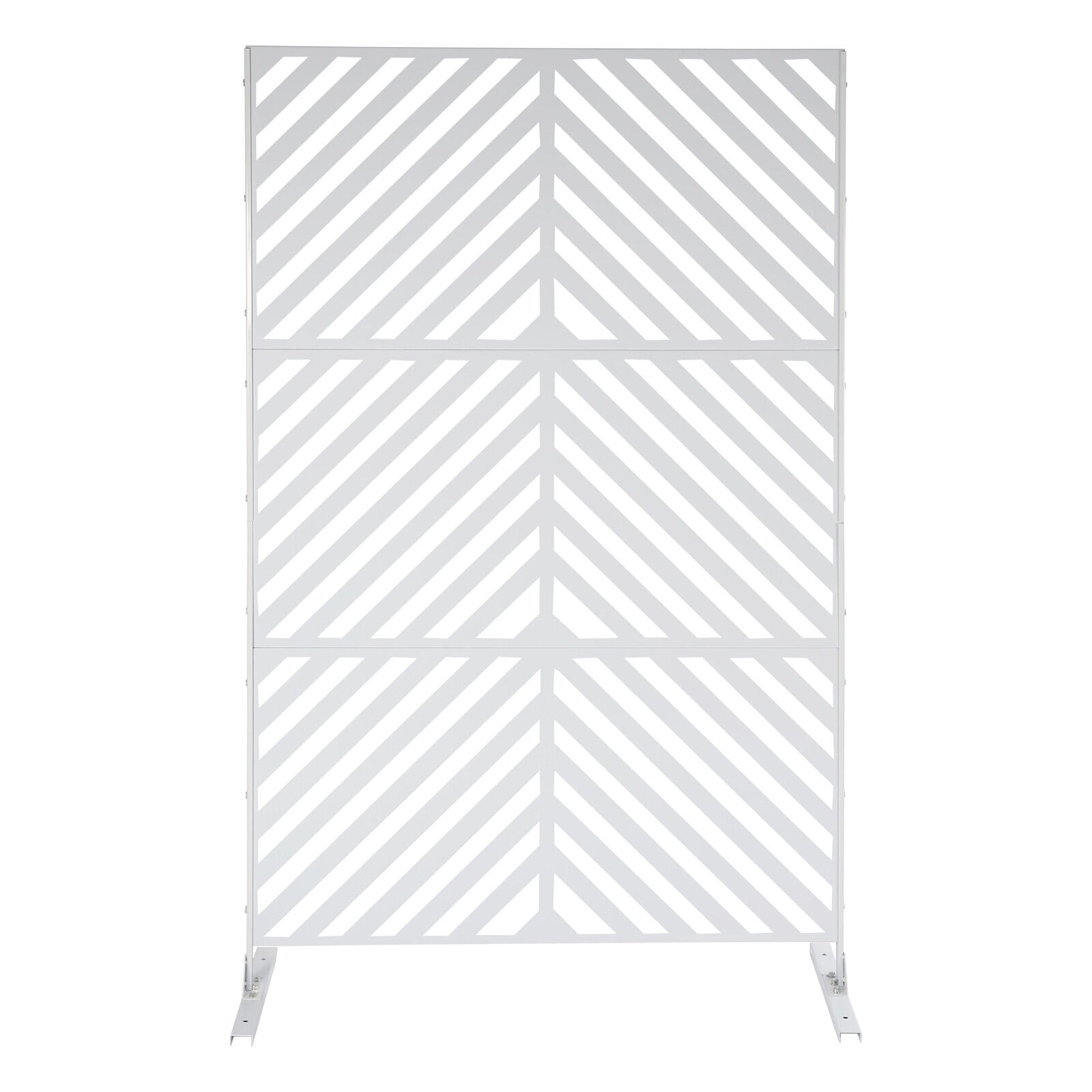 Indoor Outdoor Privacy Screen Decorative Panels Planter Wall White ...