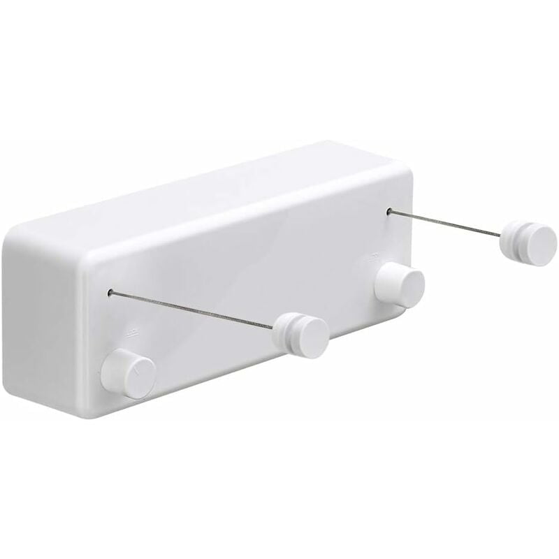 Indoor Outdoor Retractable Clothesline, Space-Saving Wall Mounted ...