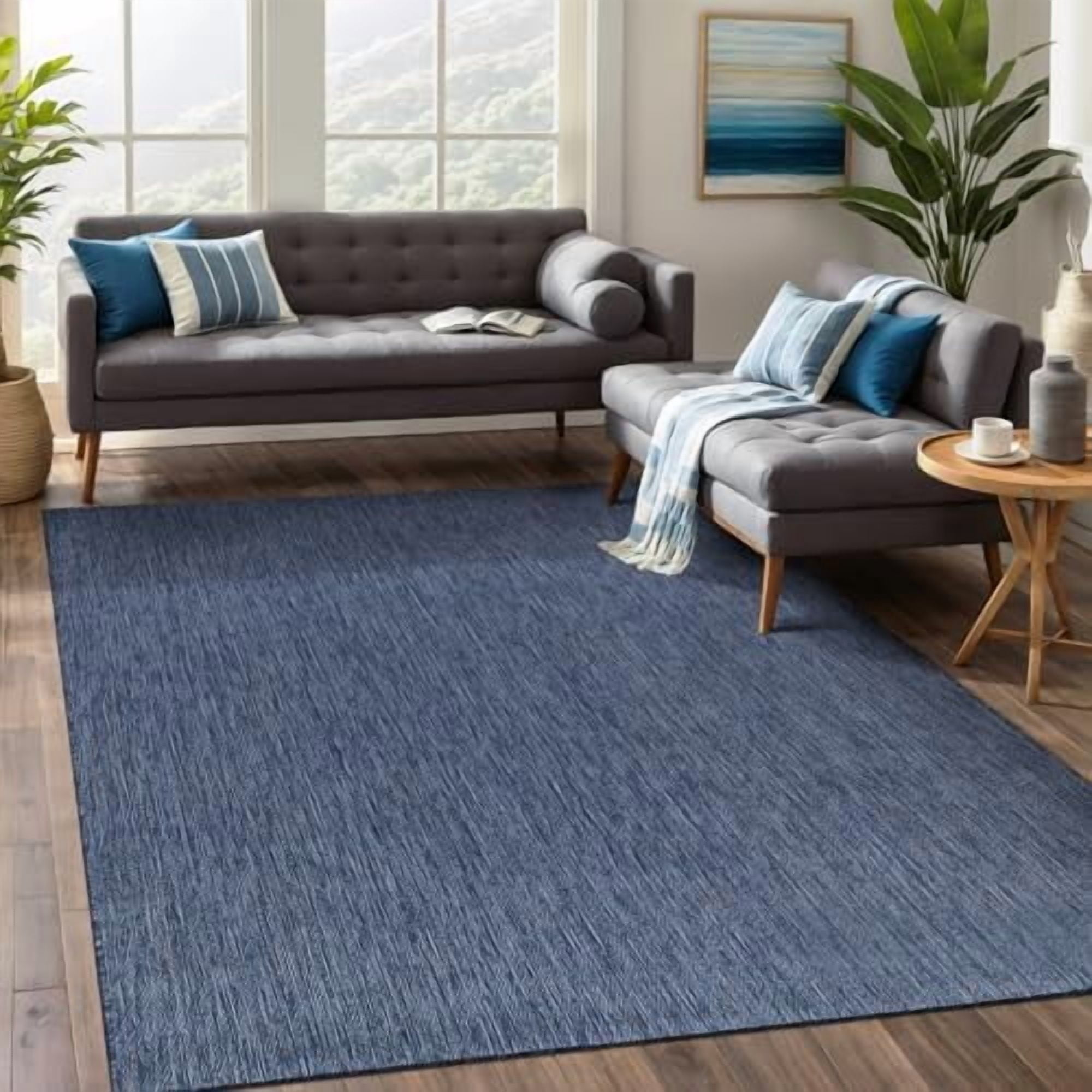 Indoor Outdoor Rug 6x9, Washable Outside Carpet for Patio, Deck, Porch ...