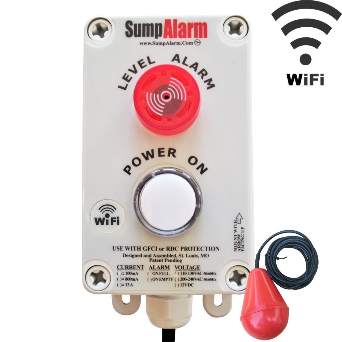 Indoor/Outdoor, Sewage/Septic High/Low Water Alarm with Power Indicator ...
