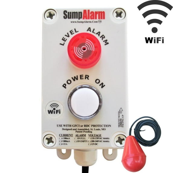 Indoor/Outdoor, Sewage/Septic High/Low Water Alarm with Power Indicator ...