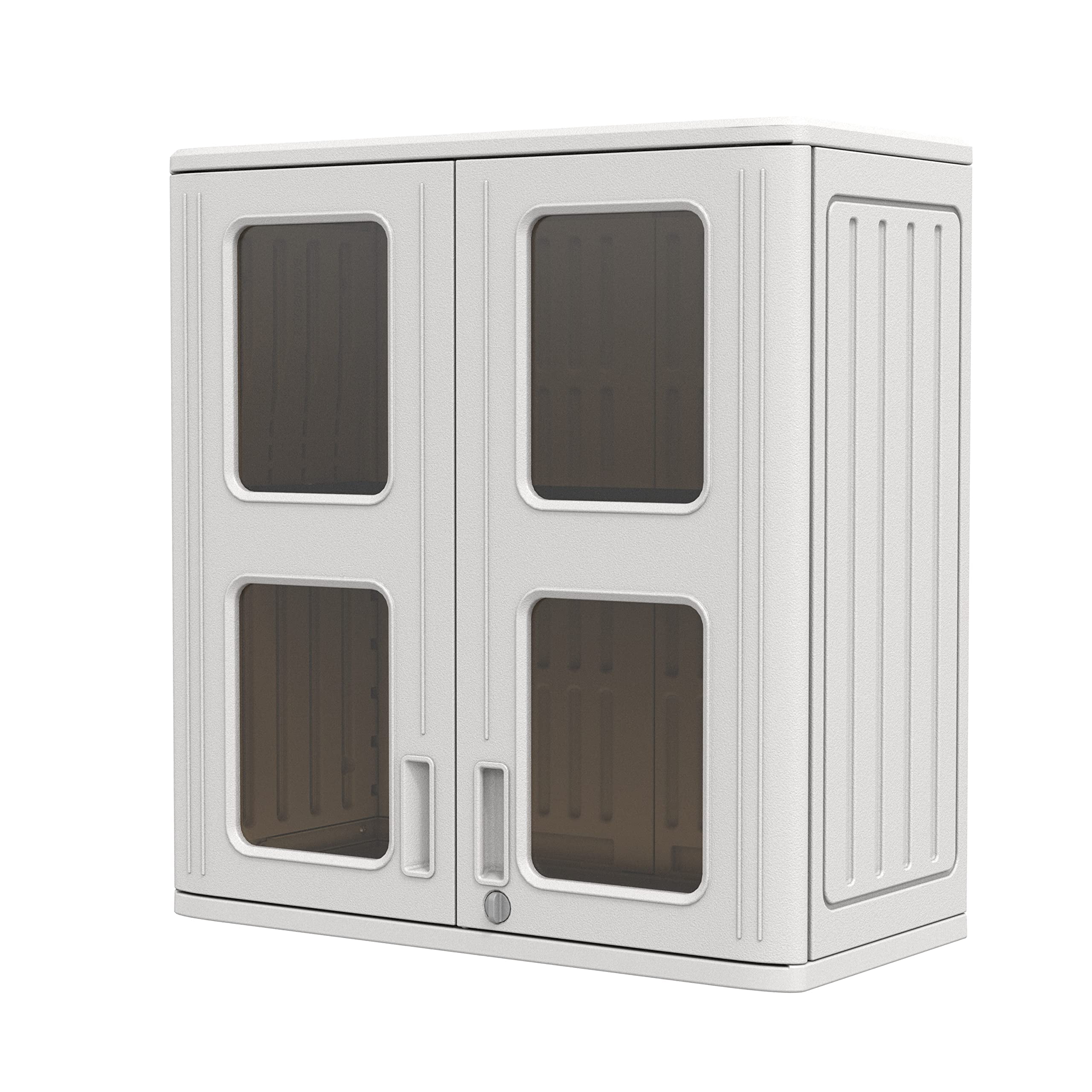 Indoor Outdoor Storage Cabinet Waterproof with Shelf, Lockable Outdoor ...