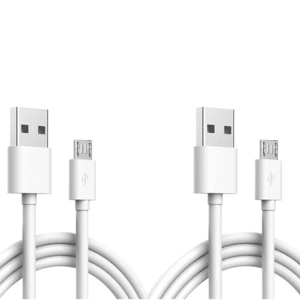 Indoor Outdoor Store 5' Micro USB Charging Cable to Micro USB Cable, 2 ...