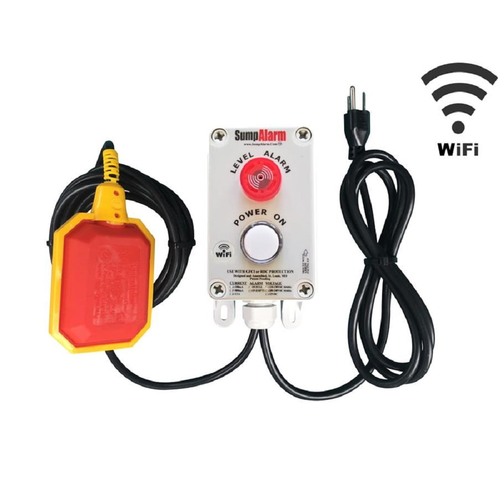 Indoor/Outdoor, Sump Pump High/Low Water Alarm, Power Indicator LED, Wi ...