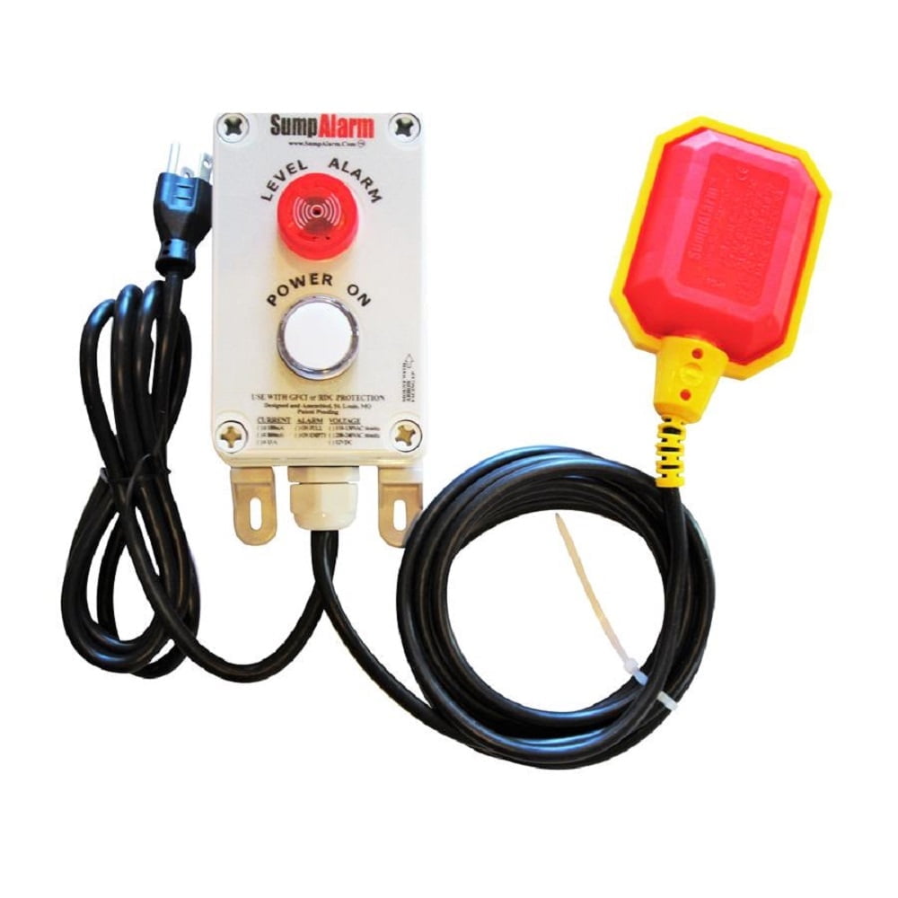 Sump Pump High Water Alarm with Power Indicator Light and 33Ft Float ...