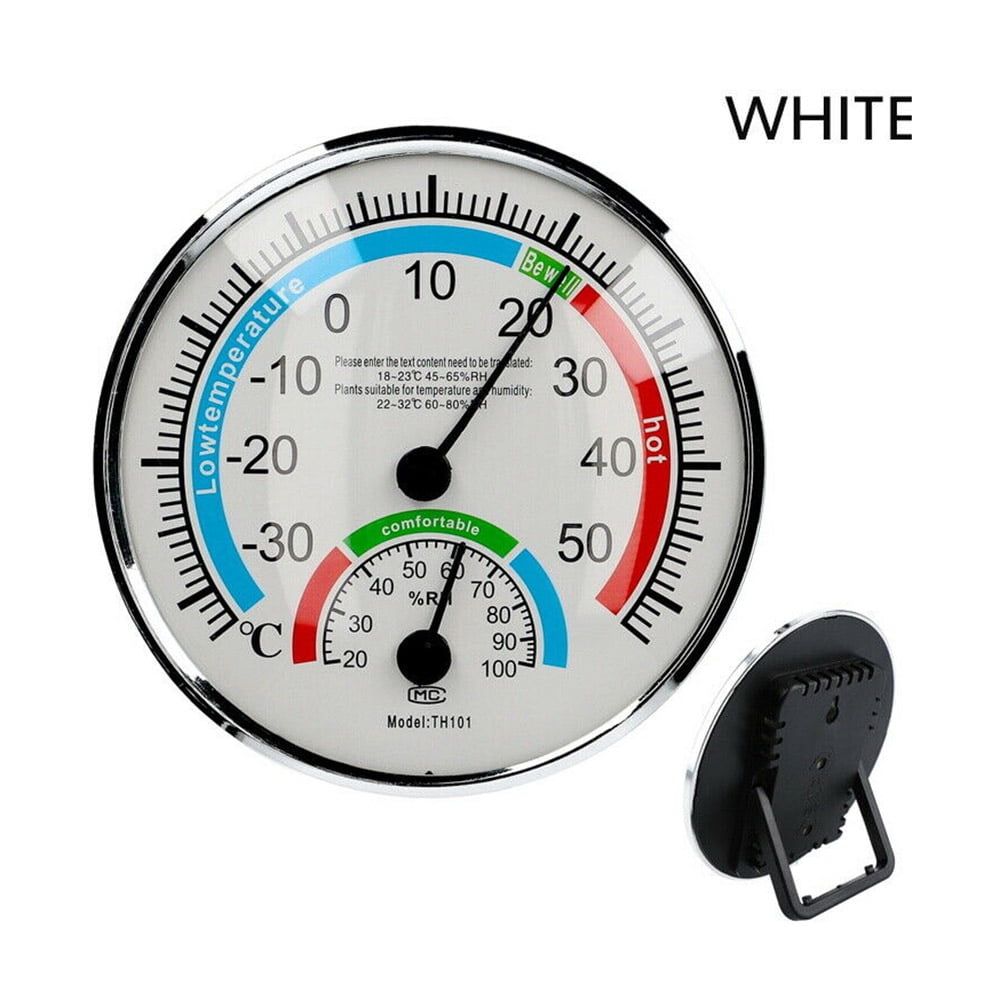 Indoor & Outdoor Thermometer Analogue Humidity Monitor Room Hygrometer ...