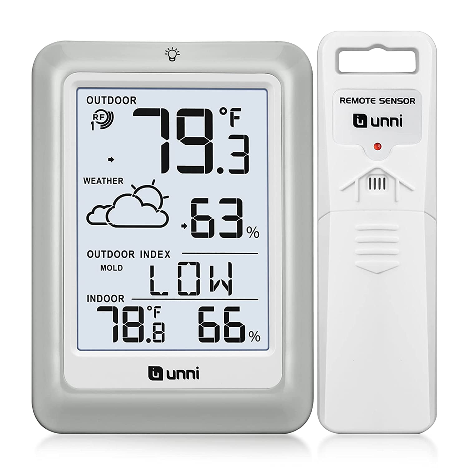 Indoor Outdoor Thermometer Hygrometer Wireless Weather Station ...