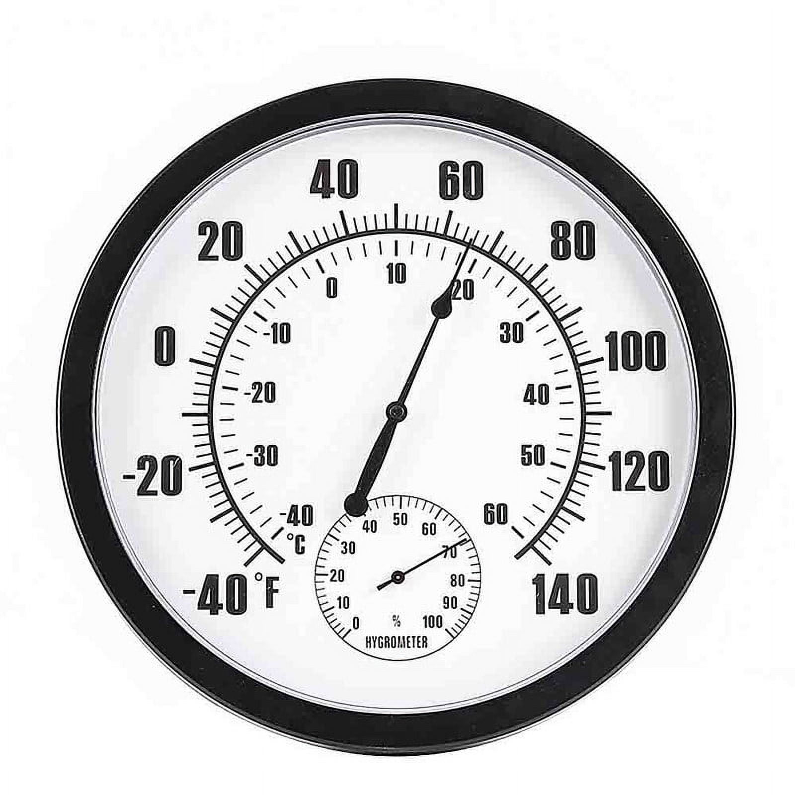 Indoor Outdoor Thermometer Wall Large Numbers Thermometer No Battery 12 ...