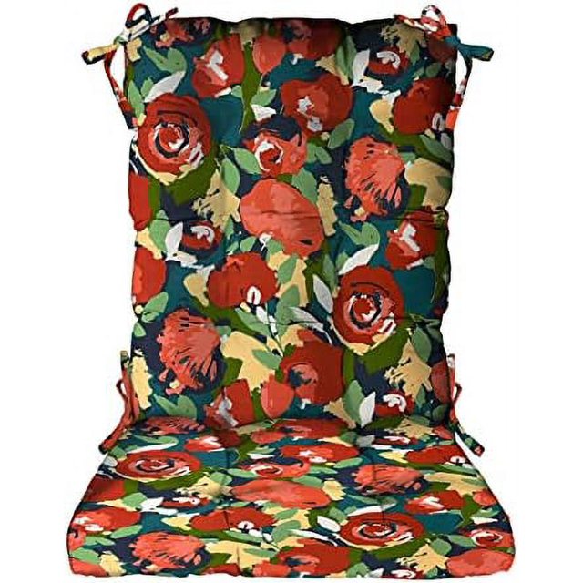 Indoor Outdoor Tufted Rocker Rocking Chair Pad Cushions, Choose Size ...