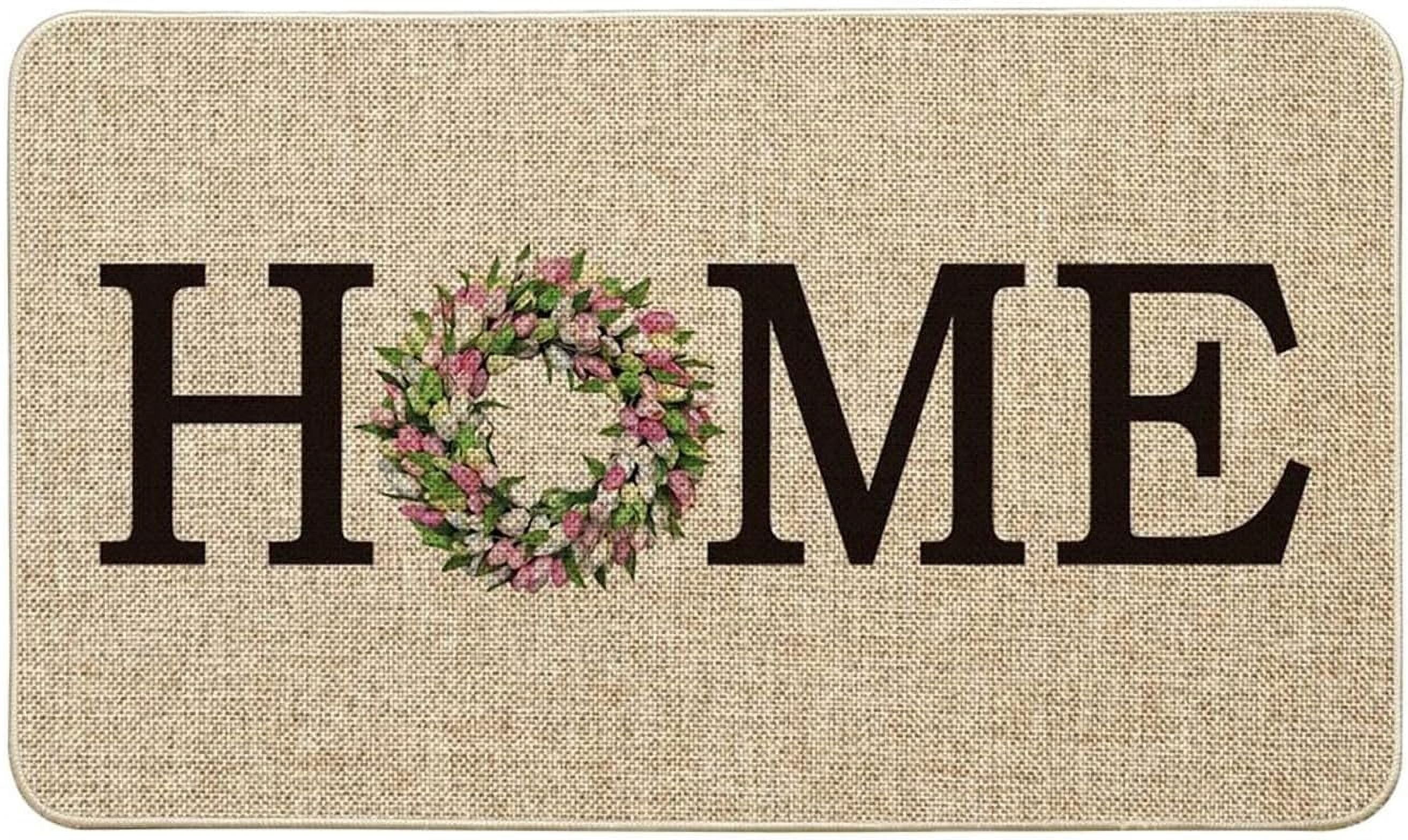 Indoor and Outdoor Welcome Mat Welcome Front Door Mat Spring Summer ...