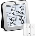 Indoor Outdoor with 3 Sensors Weather Station Temperature Humidity ...