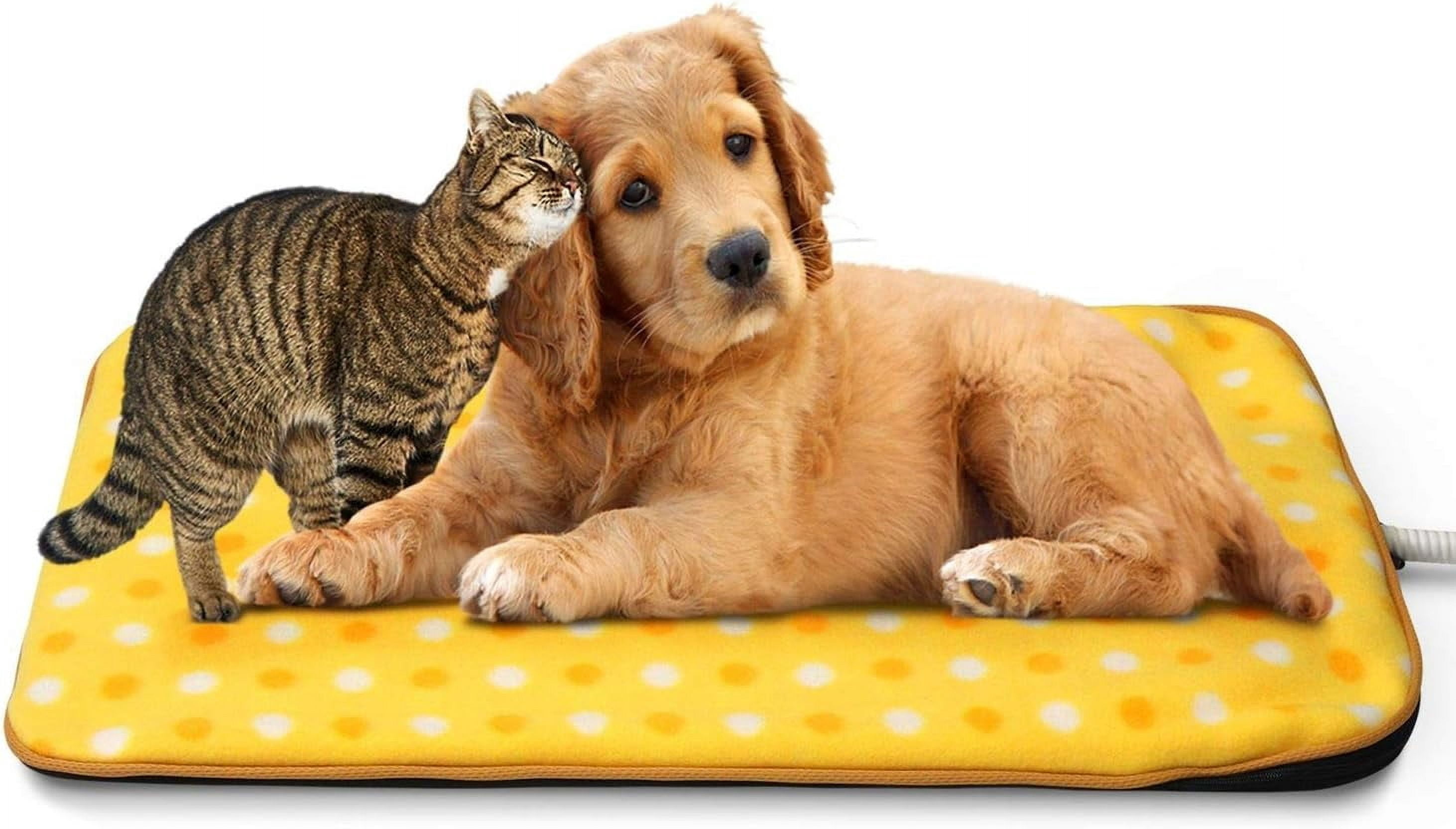 Indoor Pet Bed Warmer Electric Heated Pad with Cover | Dual Temperature ...