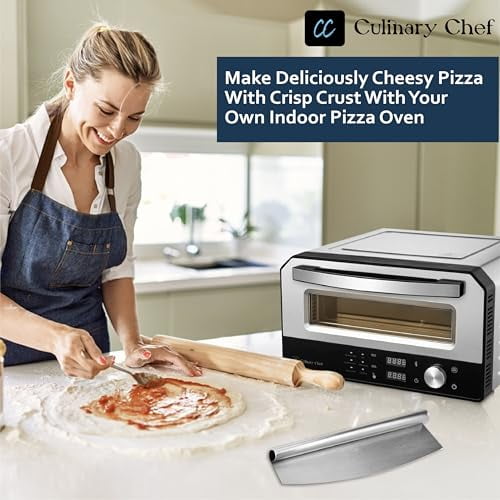 Indoor Pizza Oven with Rapid Cooking, 3 Heat Modes, X-Large Rack, Dual ...