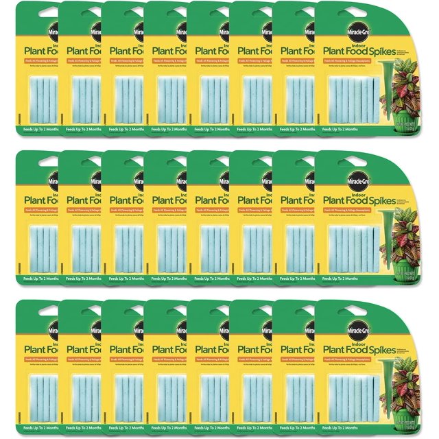Indoor Plant Food Spikes, Plant Fertilizer, 1.1 oz., 24 Spikes/Pack (24 ...