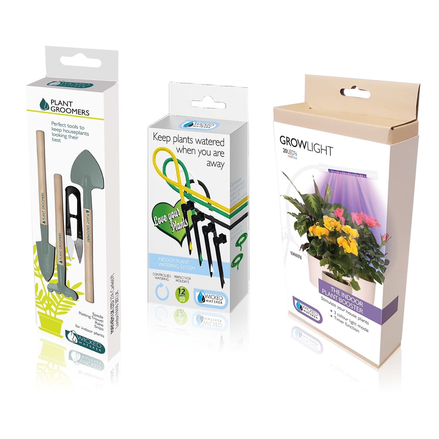 Indoor Plant Grow 3 Piece Kit - Plant Grow Light, Plant Grooming Kit ...