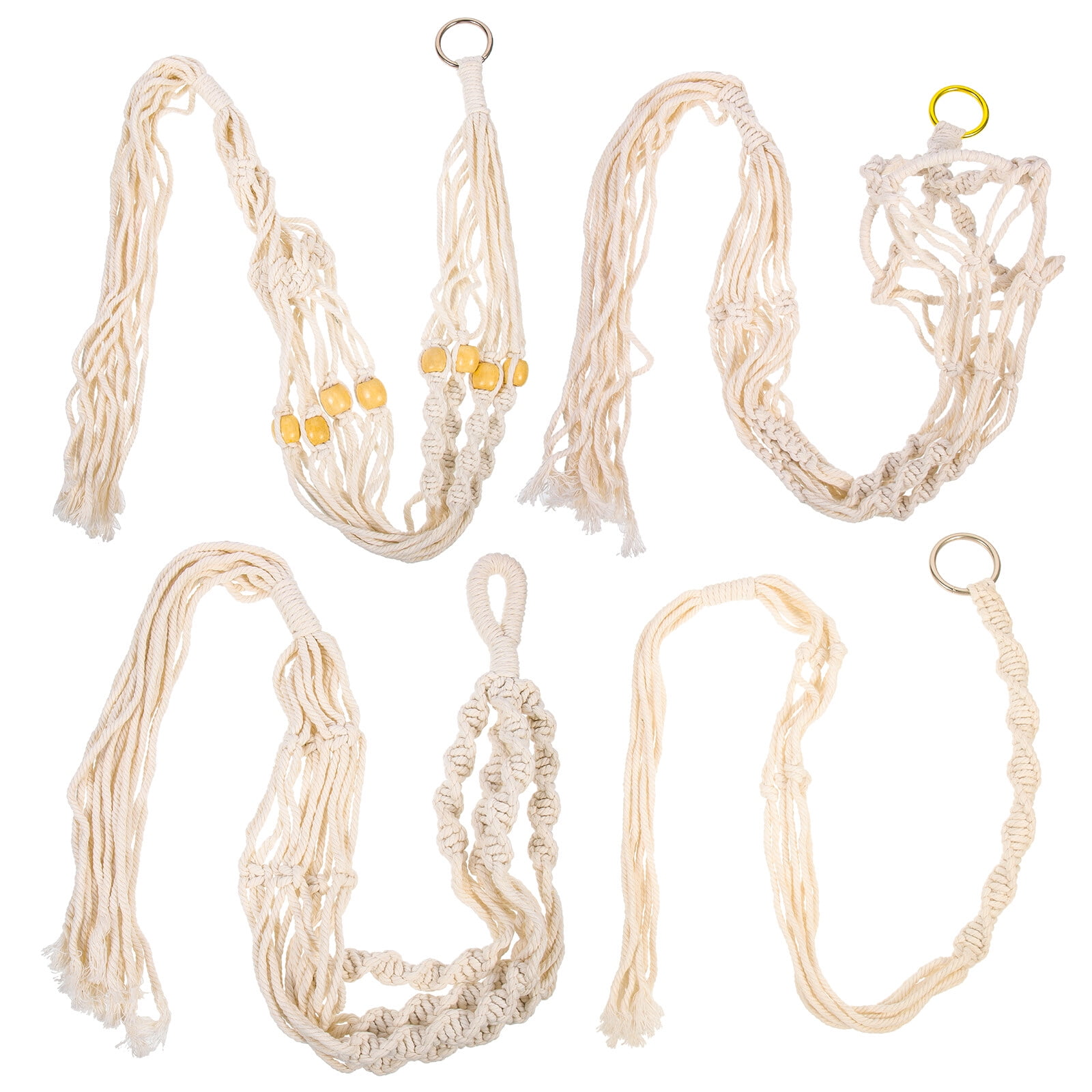 Indoor Plant Hanger Lovers Hanging Basket Net Bag Macrame Pots Wall ...