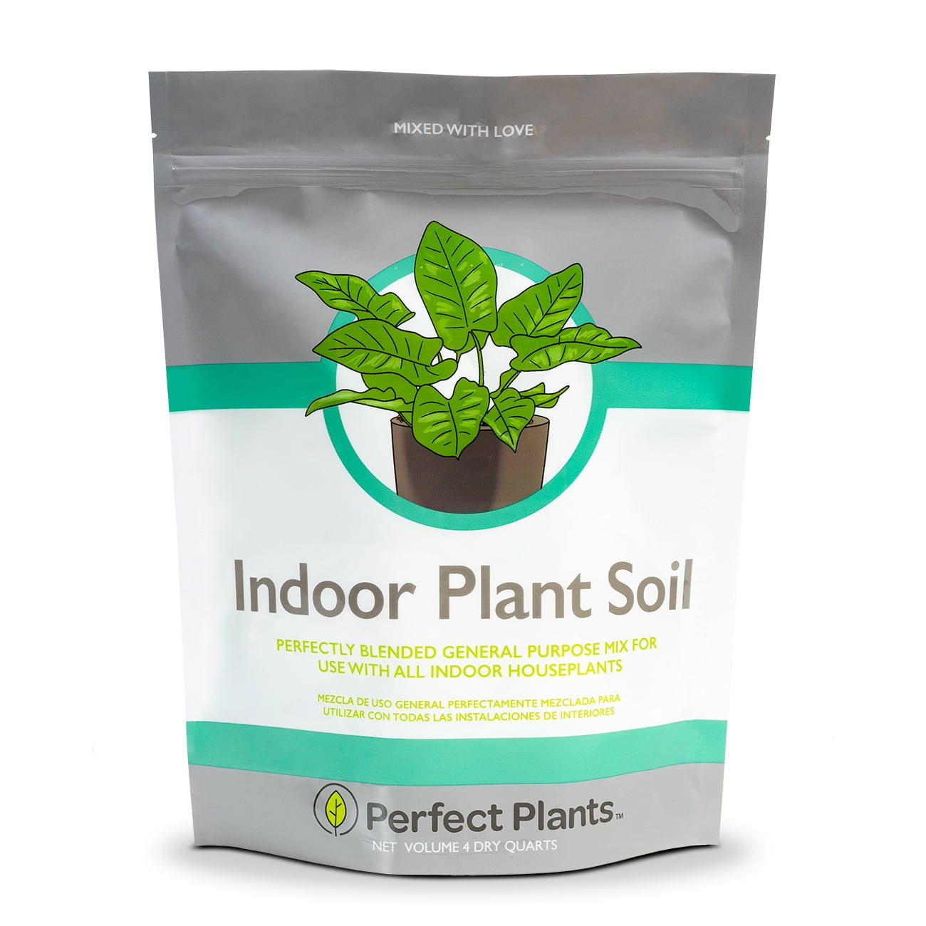 Indoor Plant Soil 4qt - Perfectly Balanced Potting Mix for All ...