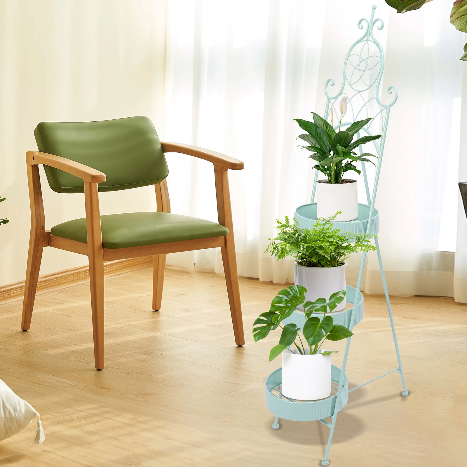 Indoor Plant Stand 3 Tier Metal Flower Shelf，Plant Rack for Multiple ...