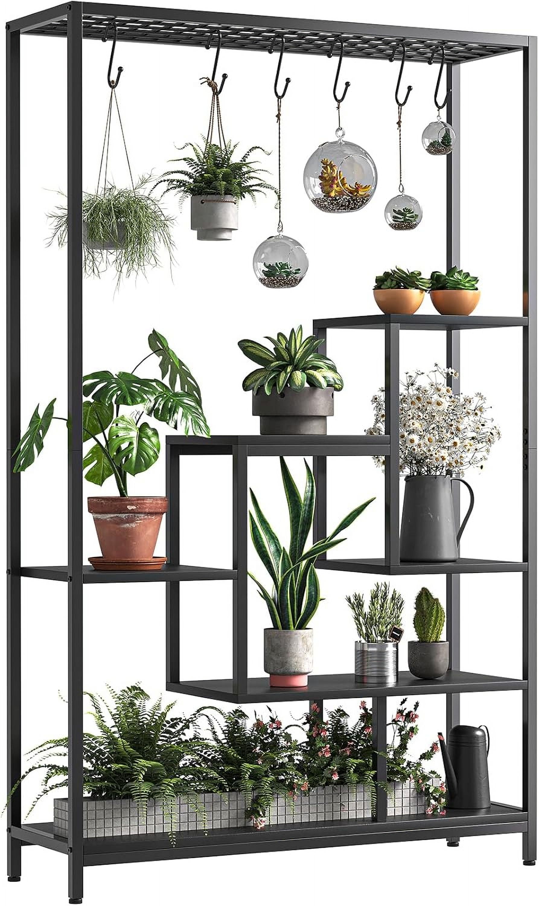 Indoor Plant Stand 5-Tier Tall 70.9", Large Metal Plant Shelf with ...