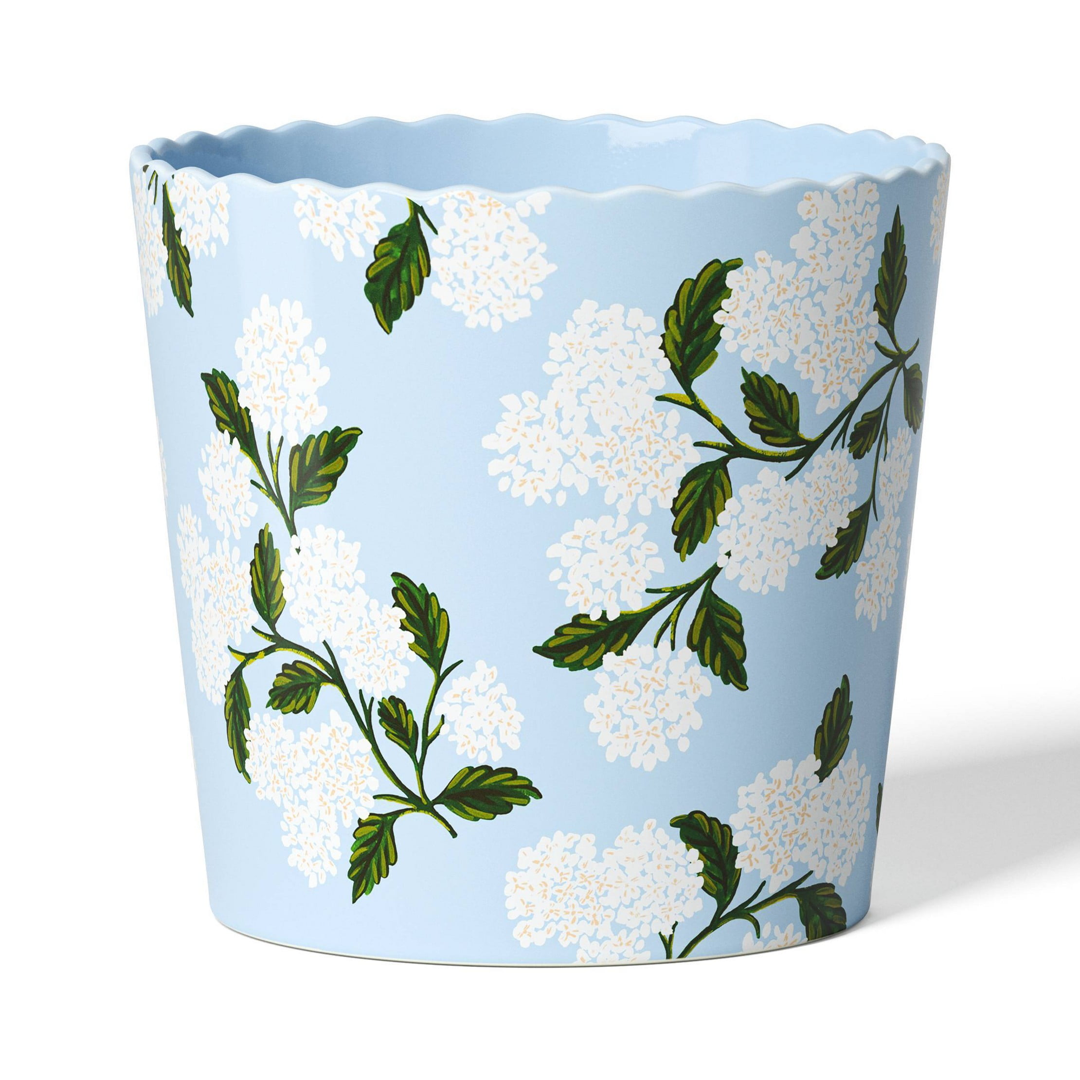 Indoor Planter Hydrangea: Ceramic Planter Pot, Glazed Finish, Round ...