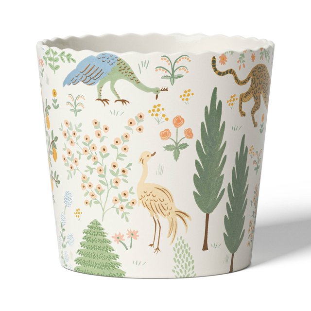 Indoor Planter Menagerie: Ceramic Planter Pot, Glazed Finish, Round ...