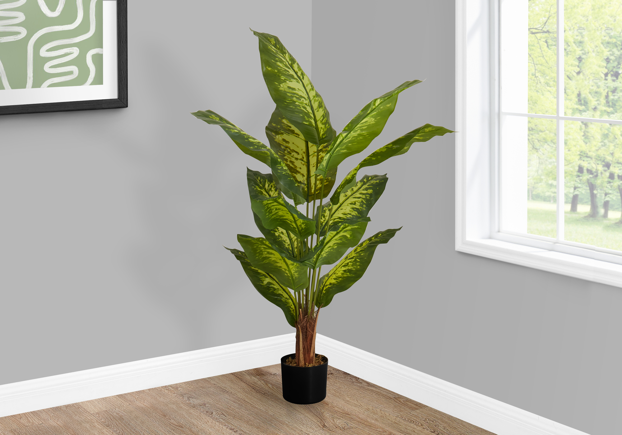 Indoor Plants Artificial Plant, 47" Tall, Evergreen Tree, Indoor, Faux ...